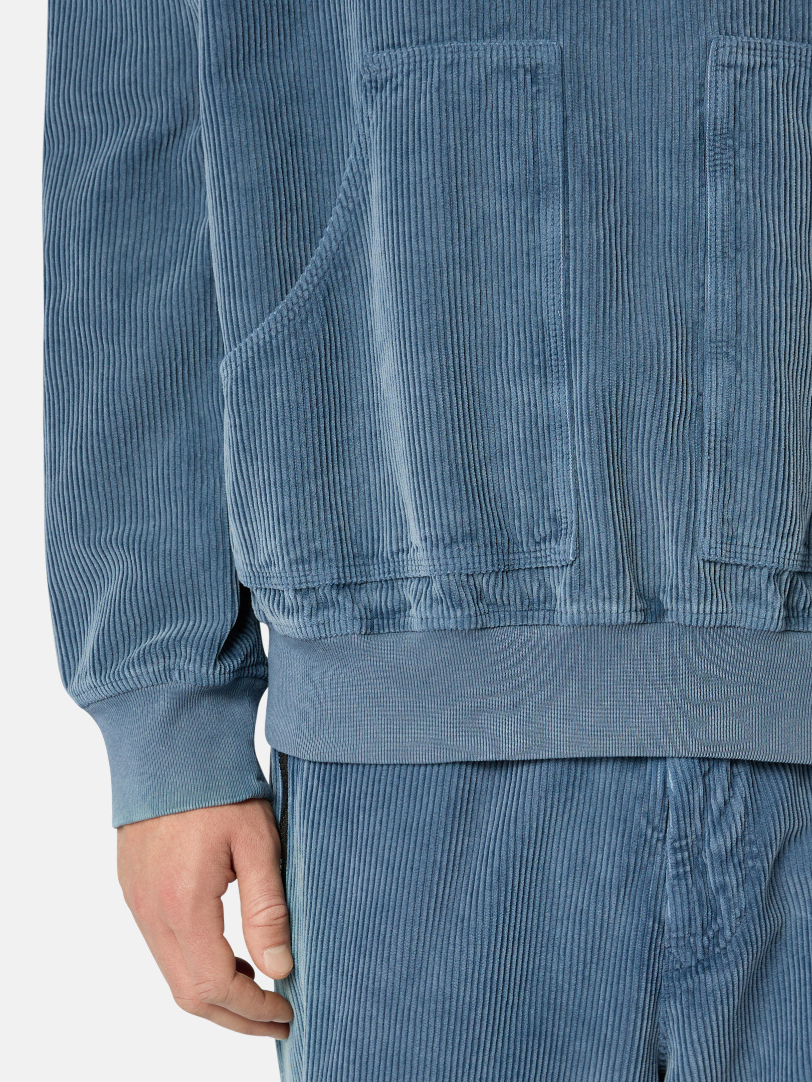 Mid Blue 12106 ORGANIC COTTON CORDUROY 800 FROST FINISH Mid Blue 12106 ORGANIC COTTON CORDUROY 800 FROST FINISH
