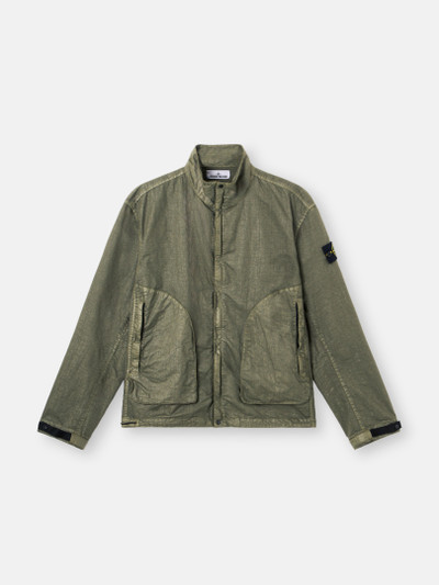 Military Green 4100067 ORGANIC LOOK NYLON PANAMA-TC Jacket with Panama ...
