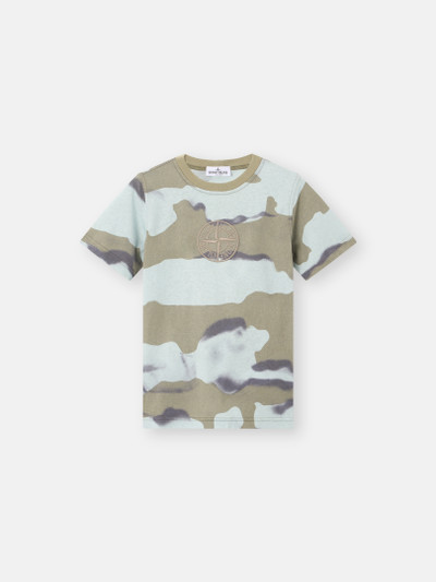 T-shirt à manches courtes avec motif camouflage Bleu ciel 2100008 CAMO ...