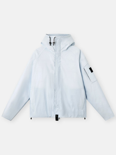 Sky Blue Hooded jacket with wind- and water-resistant membrane 4100120 ...