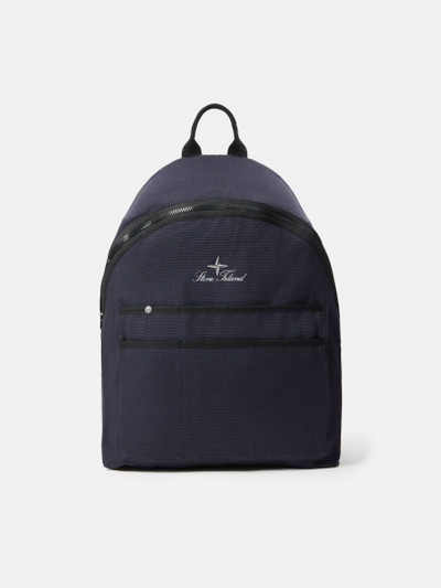 Ink Blue Backpack with front pockets and padded straps 9200023 COTTON ...