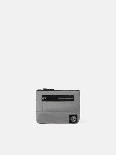 Pearl Grey Pouch with zip pocket and ripstop lining 9500004 COATED ...