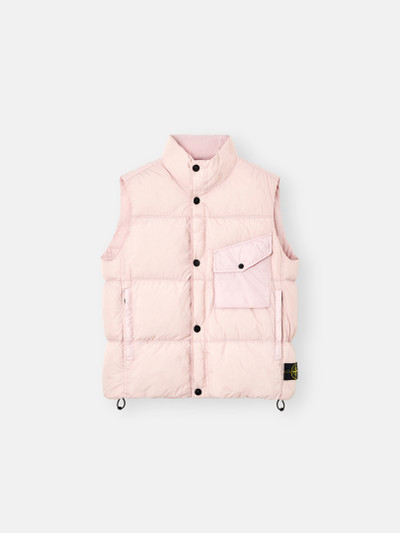 Pink Down vest with wind resistance and zip pockets G100003 CRINKLE ...
