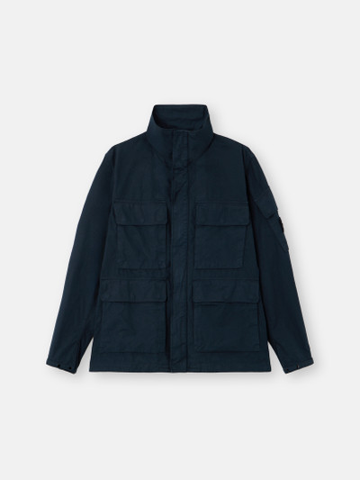 Navy Blue Field jacket with anti-drop and sleeve pocket Q100011 CANVAS ...