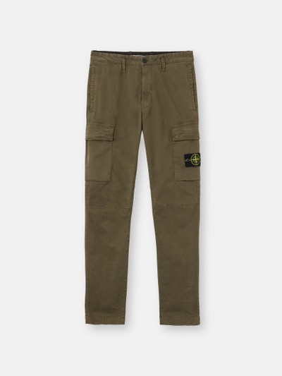 Military Green 3100051 ORGANIC COTTON STRETCH BROKEN TWILL 'OLD' EFFECT ...