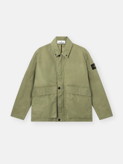 Military Green Coach jacket with pigmented wax coating 4100054 WAXED ...