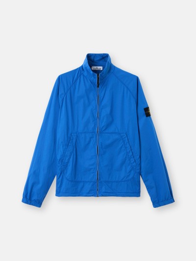 Bright Blue Oversized-fit zip-up track jacket with raglan sleeves ...